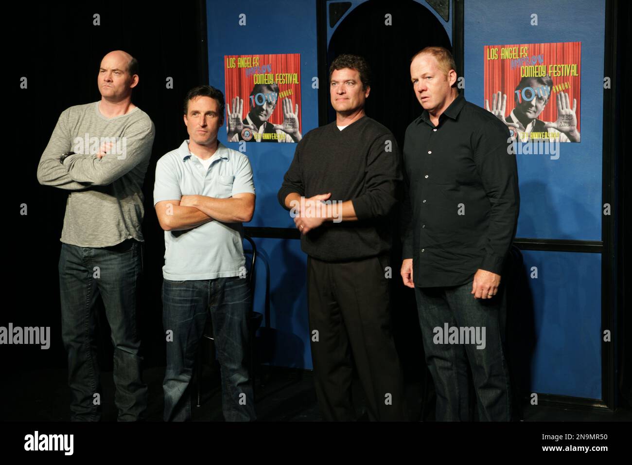 From left, David Koechner, Peter Hulne, Pat Finn and Michael Coleman of ...