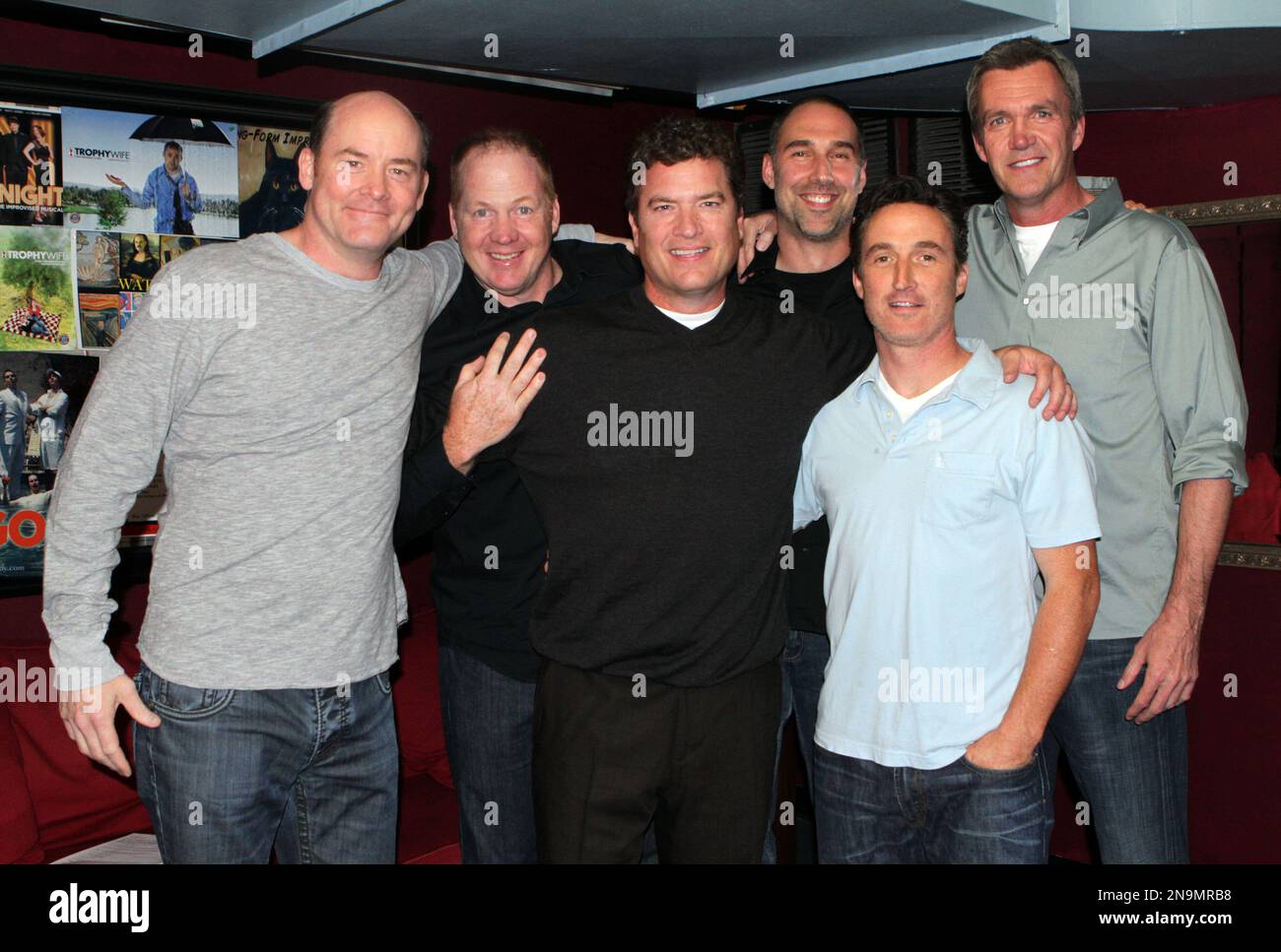 From left, David Koechner, Michael Coleman, Pat Finn, Paul Vaillancourt ...