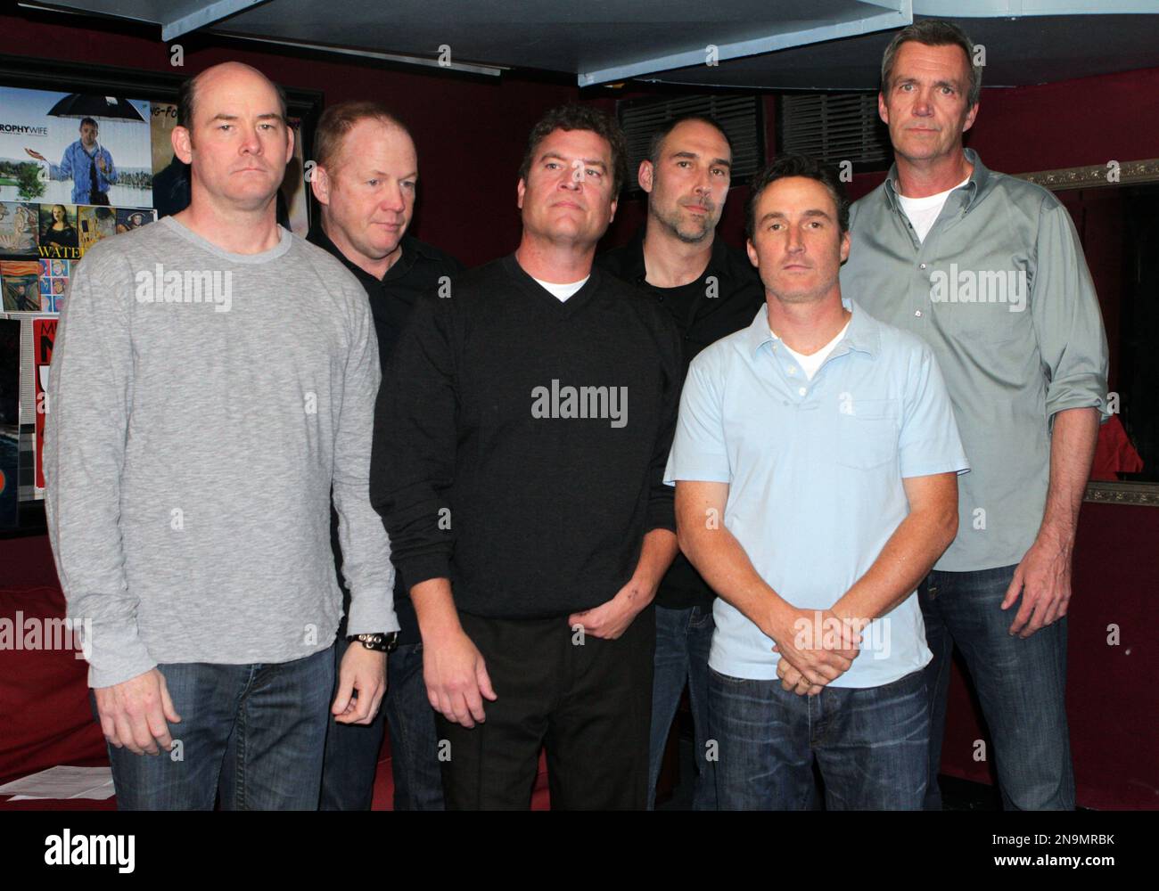 From left, David Koechner, Michael Coleman, Pat Finn, Paul Vaillancourt ...