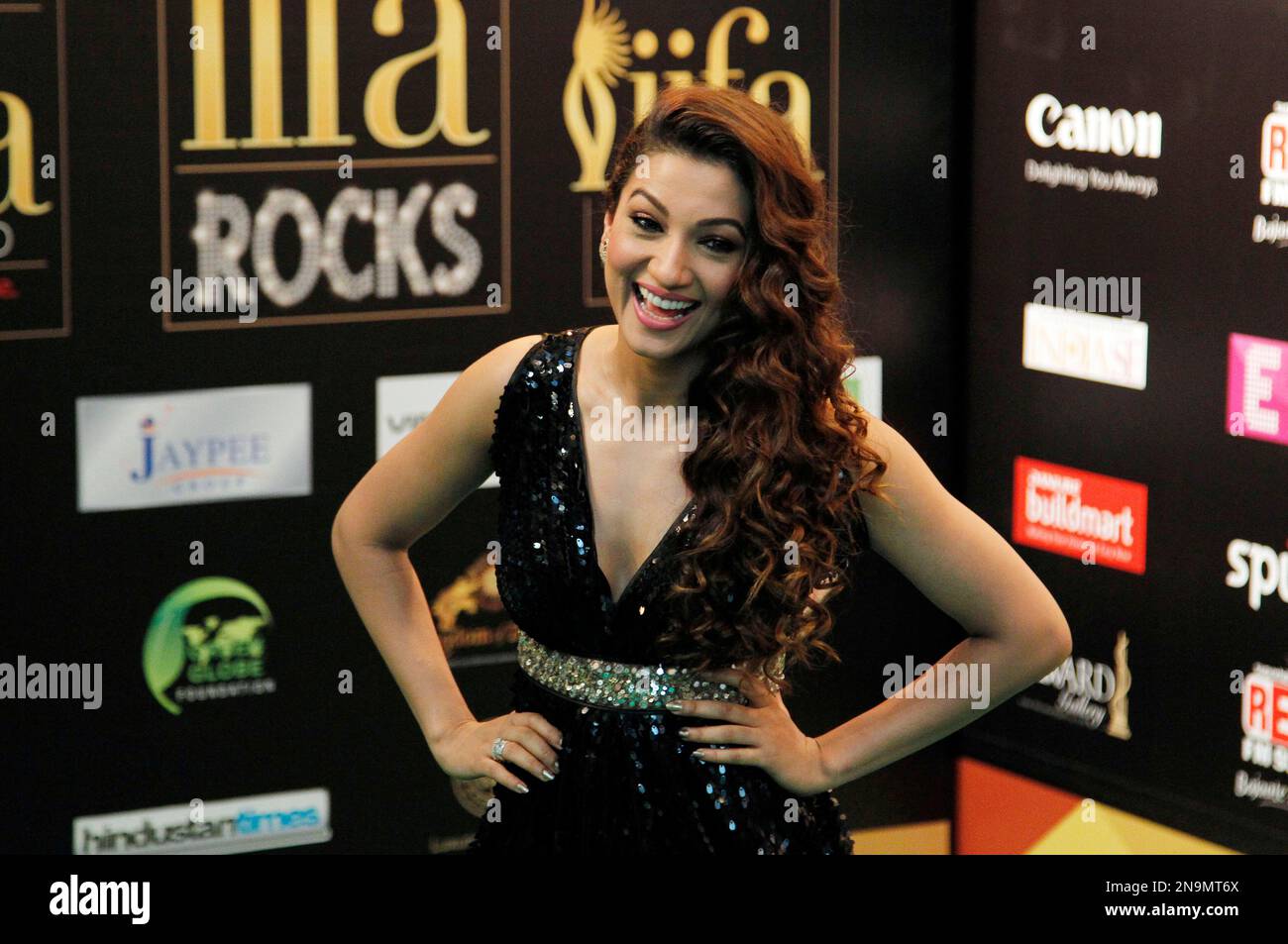 Bollywood actress Gauhar Khan arrives on the "green carpet" for the ...