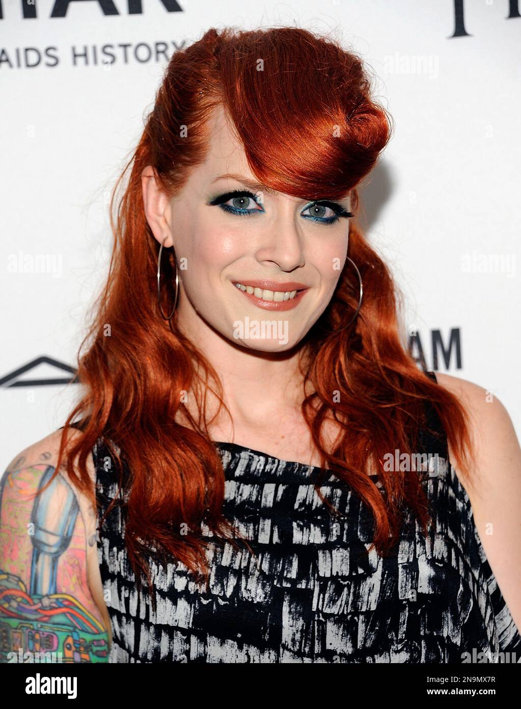 Singer Ana Matronic from the Scissor Sisters arrives at the amfAR ...