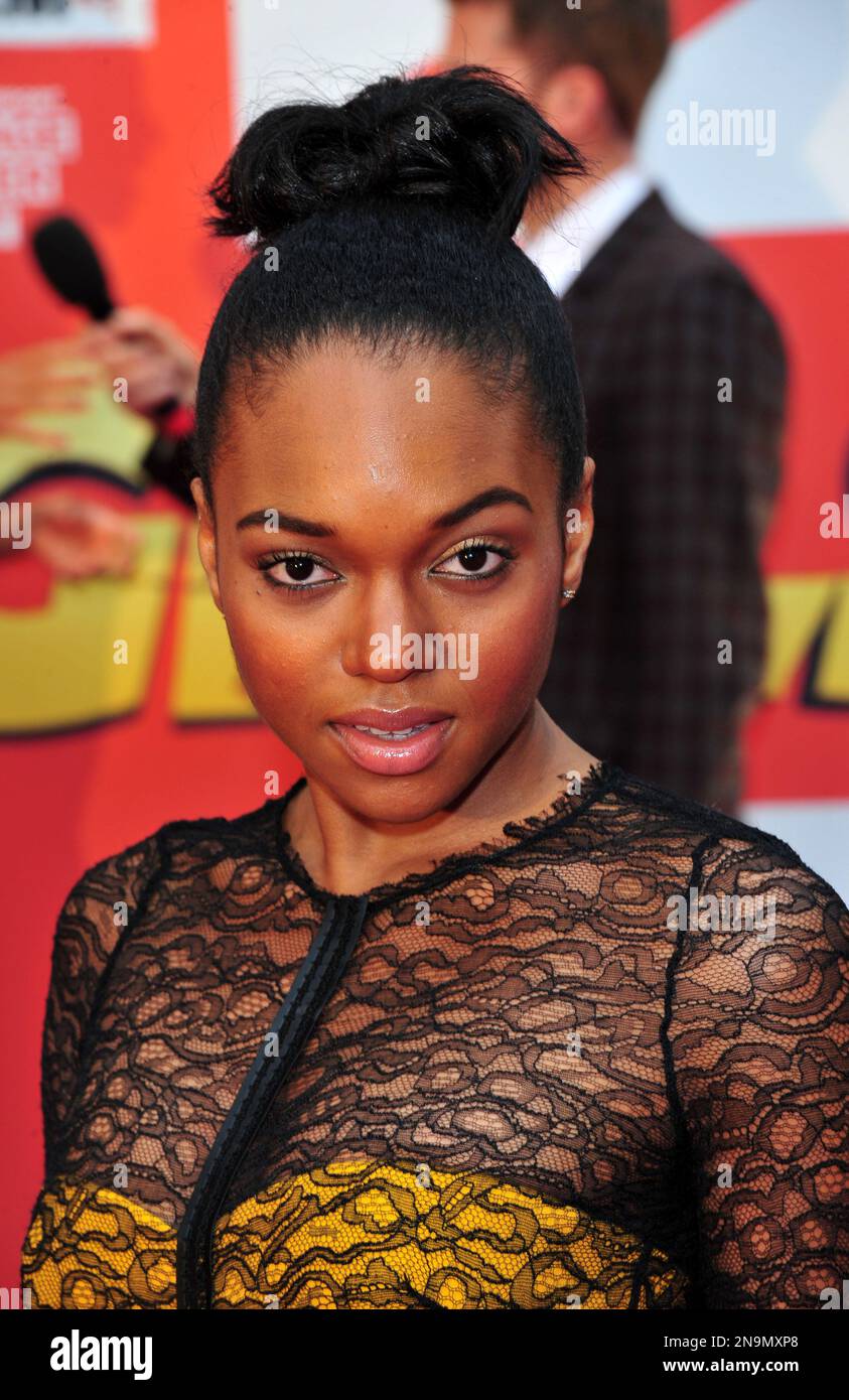 Asha Phillips arrives at the Fast Girls World Premiere at Odeon West ...
