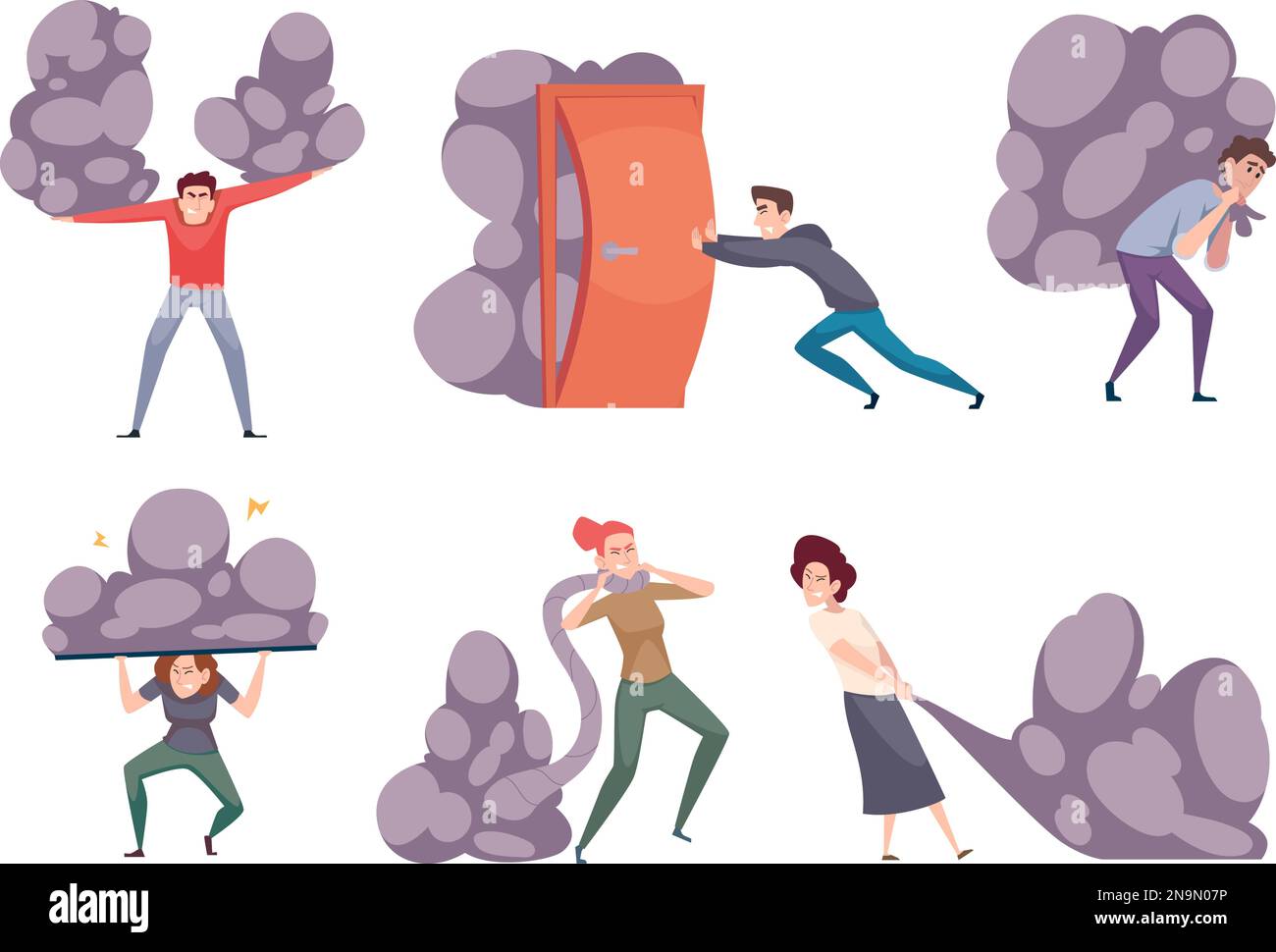 Heavy life problems. Overload stressful work difficulty overwhelming ...