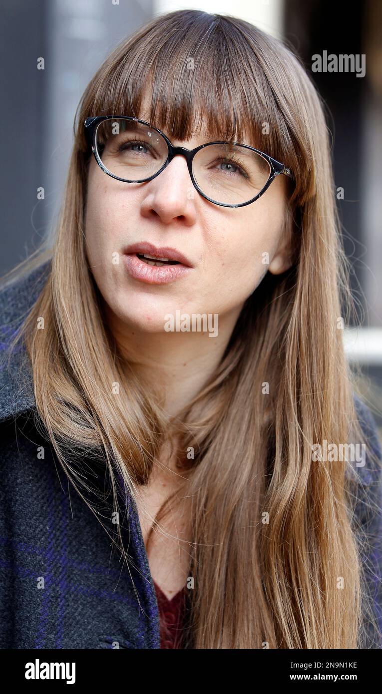 Maria Mogren from Sweden speaks during an interview with the Swedish ...