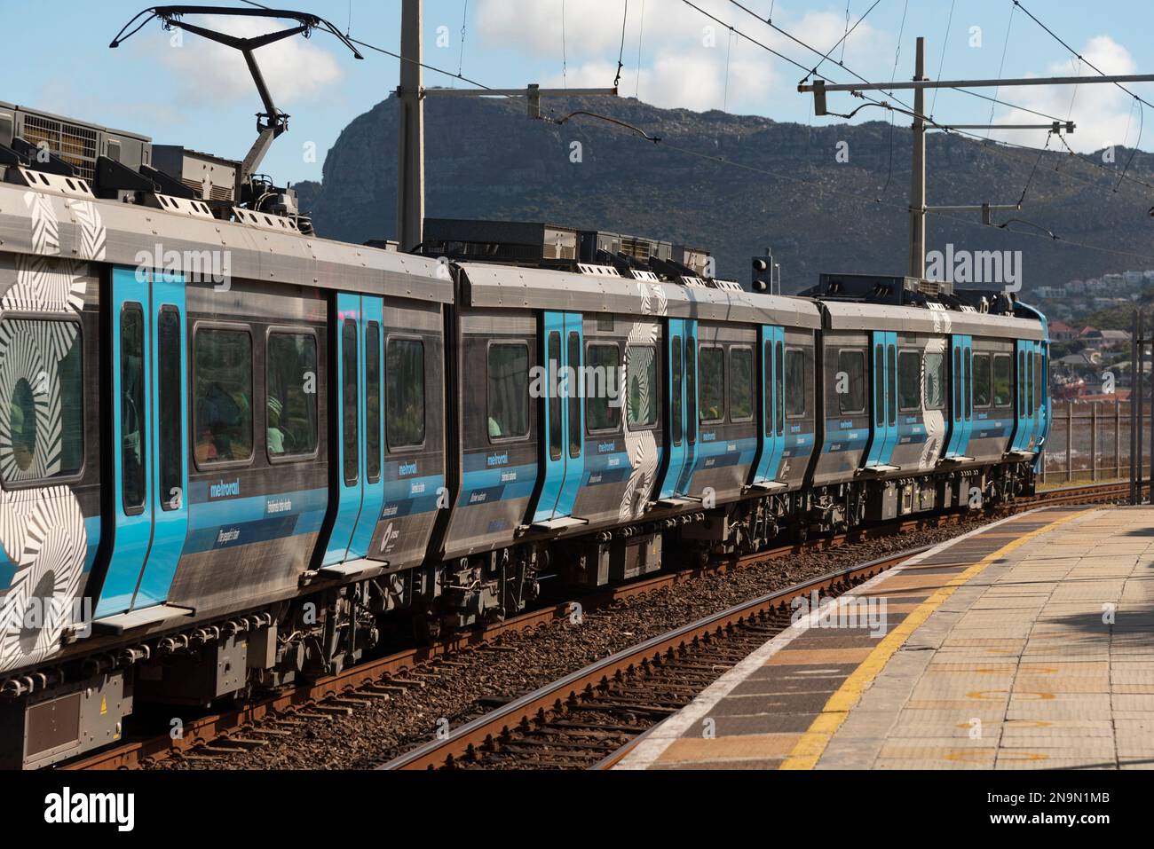 St James Station, Cape Town, South Africa. 2023. Rolling stock of the ...