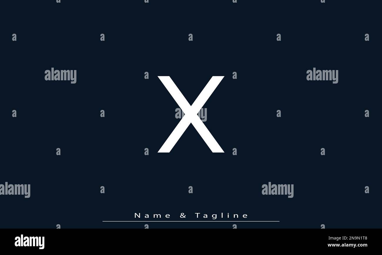 X initials logo Stock Vector Images - Alamy