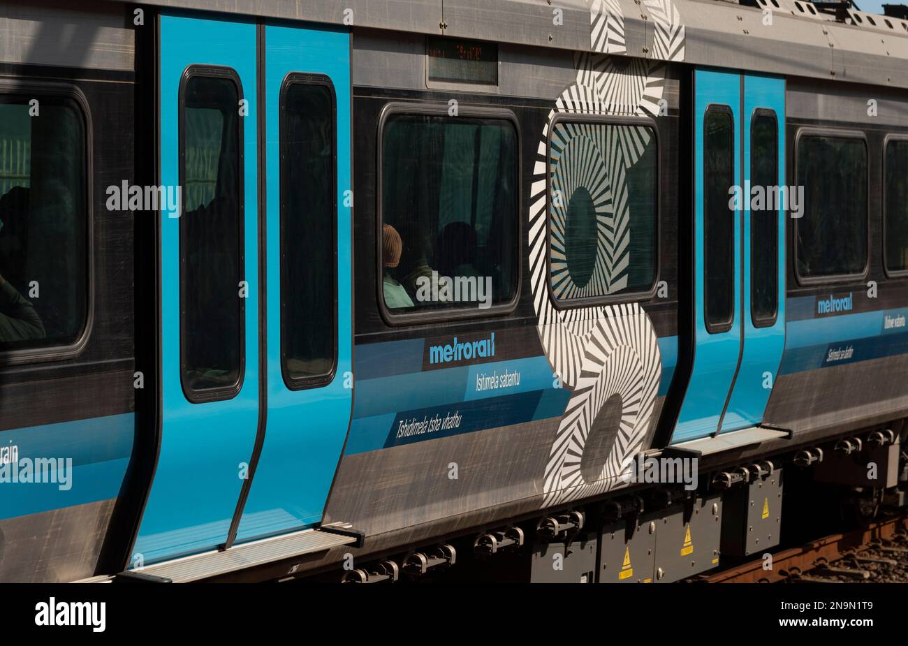 St James Station, Cape Town, South Africa. 2023. Rolling stock of the ...
