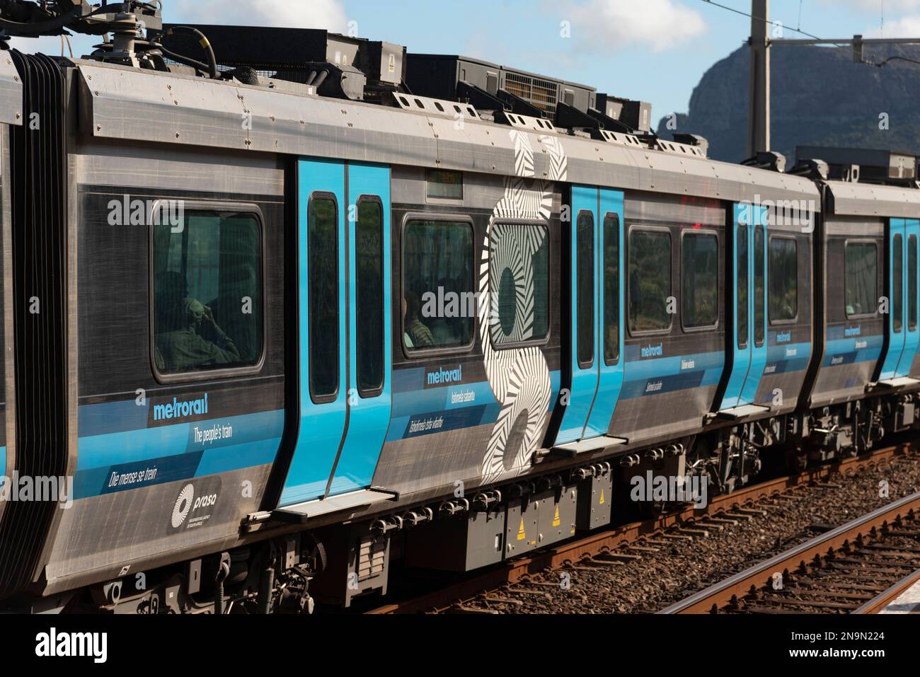 St James Station, Cape Town, South Africa. 2023. Rolling stock of the ...
