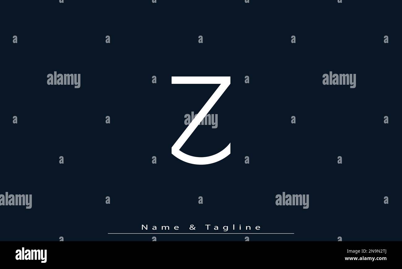 Z initials logo hi-res stock photography and images - Alamy