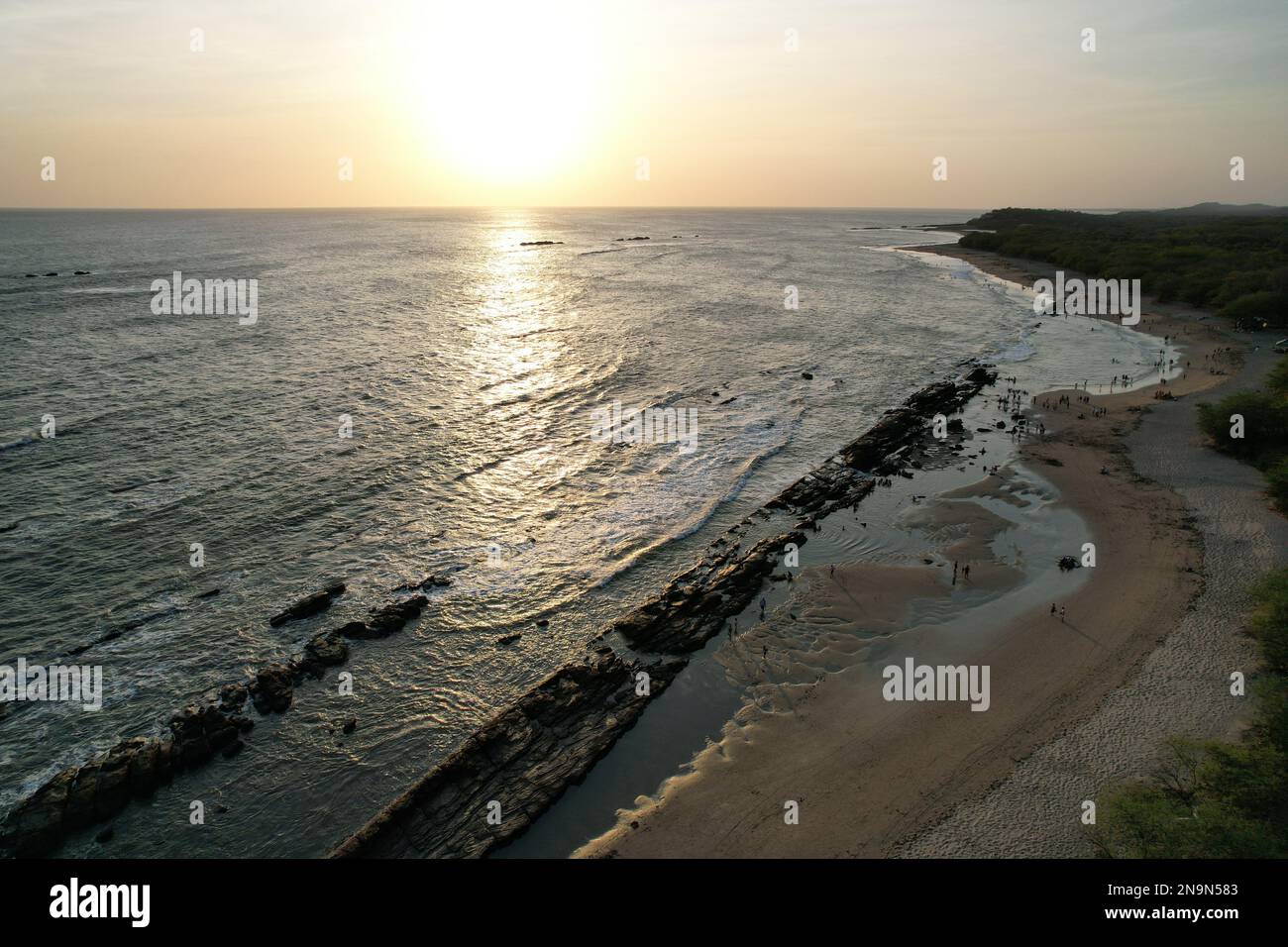 Beautiful view sunset on beach hi-res stock photography and images - Alamy
