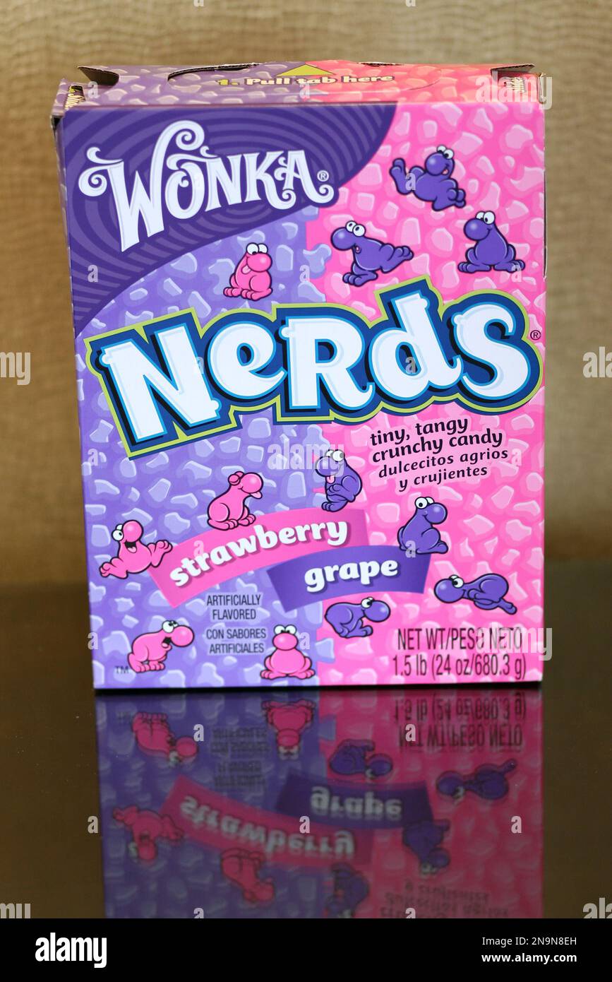 NERDS candy for the NERDS Unite! anti-bullying campaign are displayed ...
