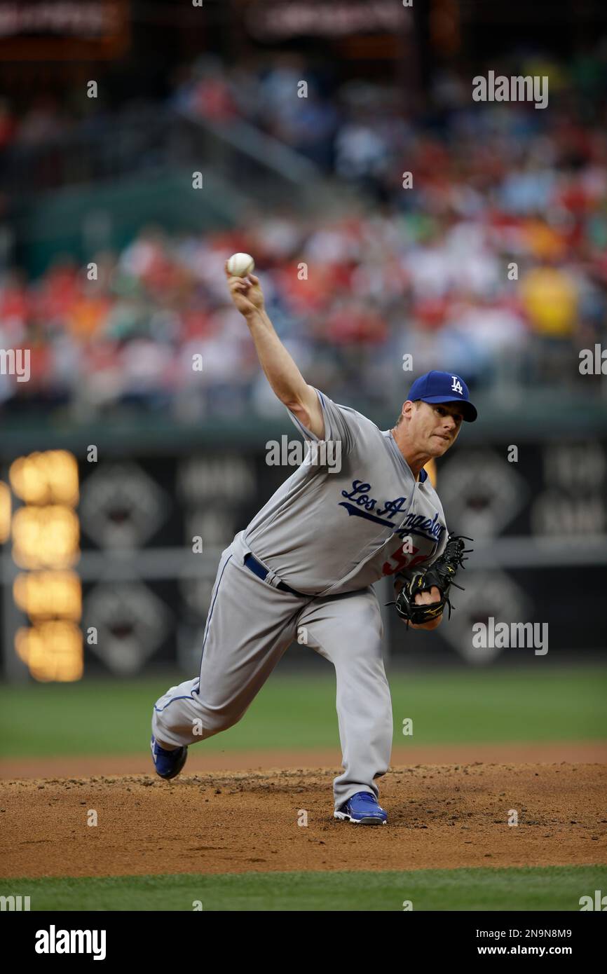 Los Angeles Dodgers' Chad Billingsley during a baseball game against ...