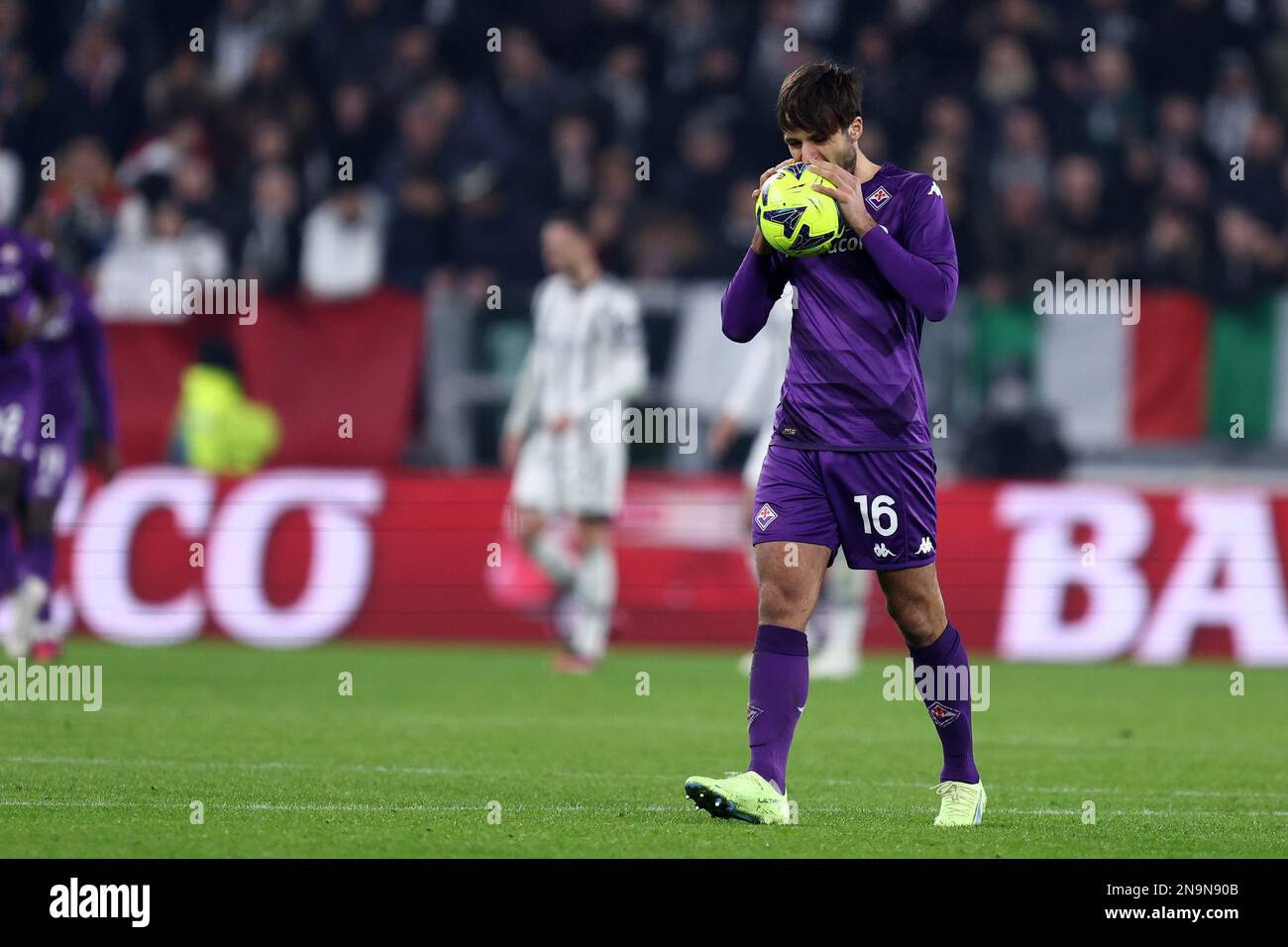 Turin, Italy. 12th Feb, 2023. Luca Ranieri of Acf Fiorentina looks ...