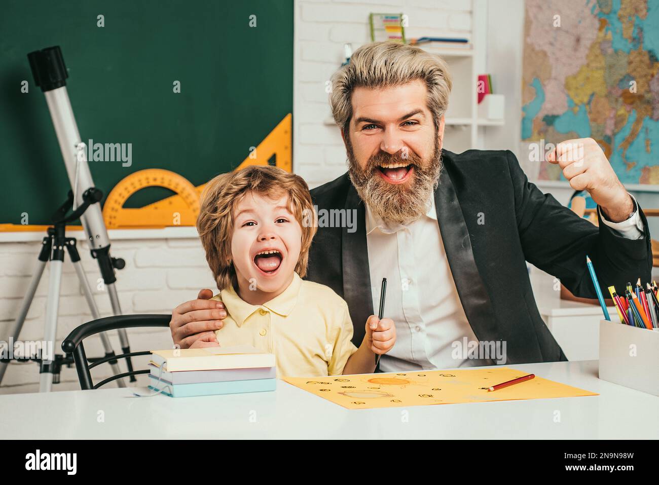 Supporting preschooler hi-res stock photography and images - Alamy