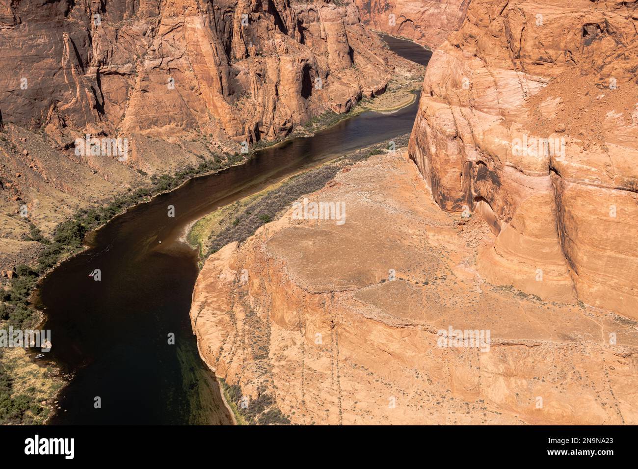 Colorado River at Horseshoe Bend, Grand Canyon, Arizona, USA Stock ...