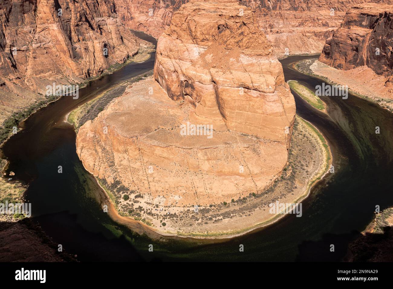 Colorado River at Horseshoe Bend, Grand Canyon, Arizona, USA Stock ...