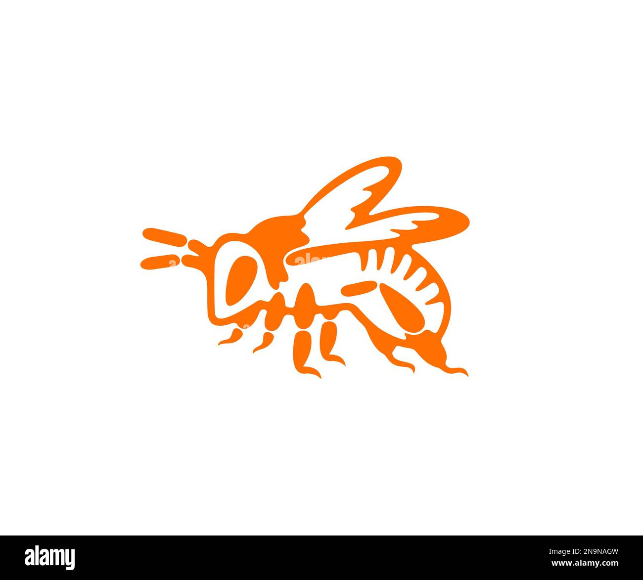 Bee, insect, honeybee, beekeeping, apiary and apiculture, silhouette ...