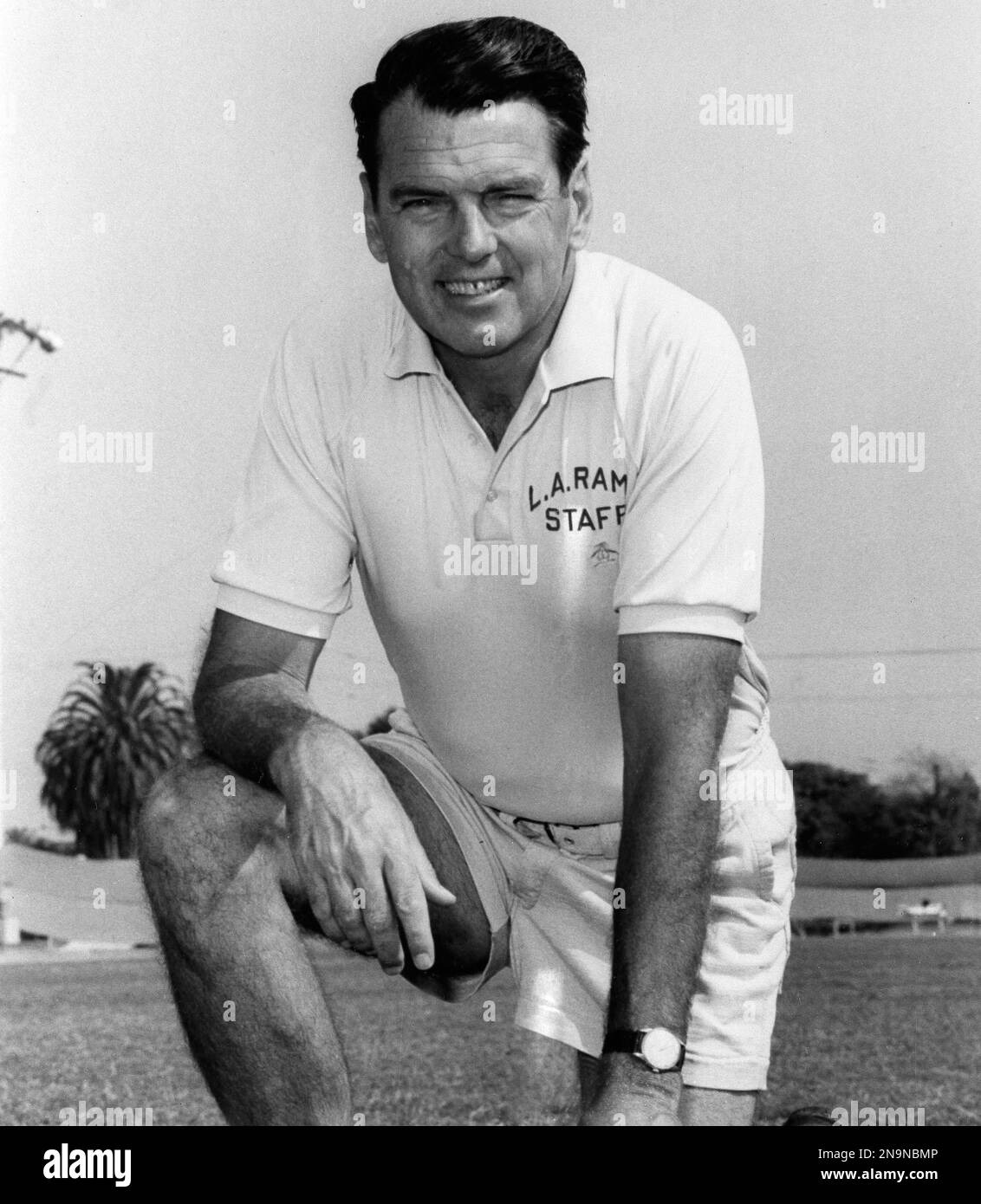 George Allen, head coach of the Los Angeles Rams, shown in 1966, was ...