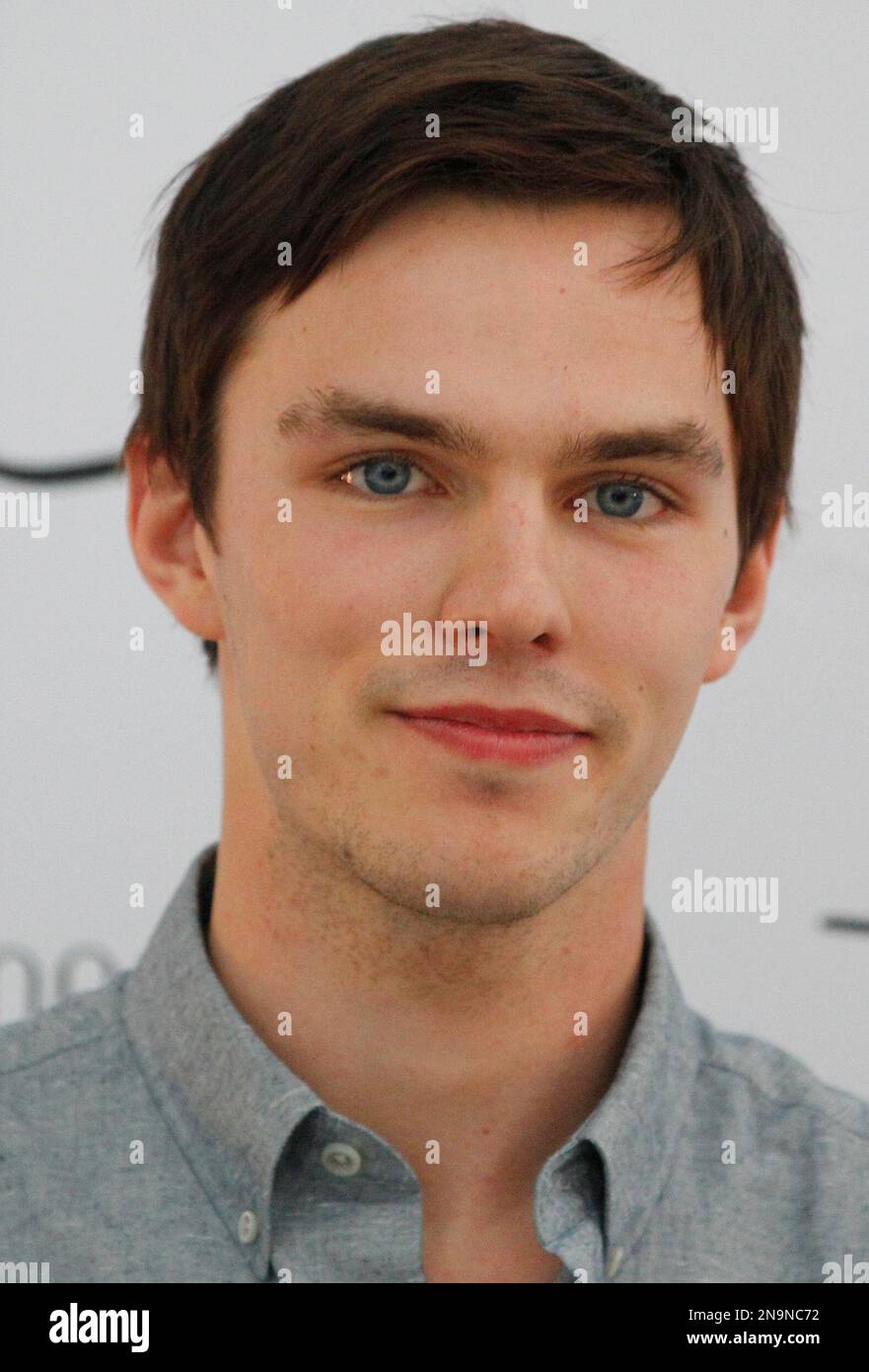 British actor Nicholas Hoult attends a charity fashion show in Monaco ...
