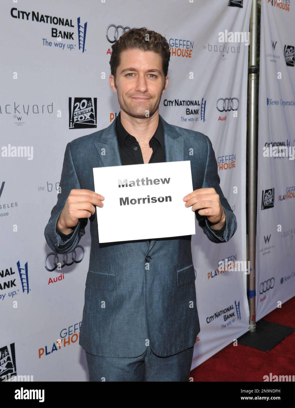 Matthew Morrison arrives at the "Backstage At The Geffen" Fundraiser at ...