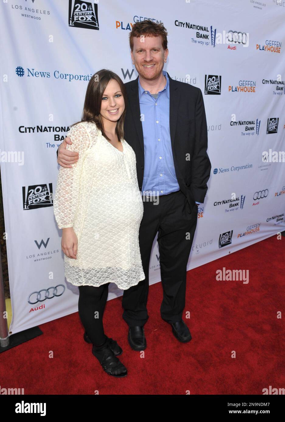 Elizabeth Lacey and Gil Cates Jr. arrive at the "Backstage At The ...