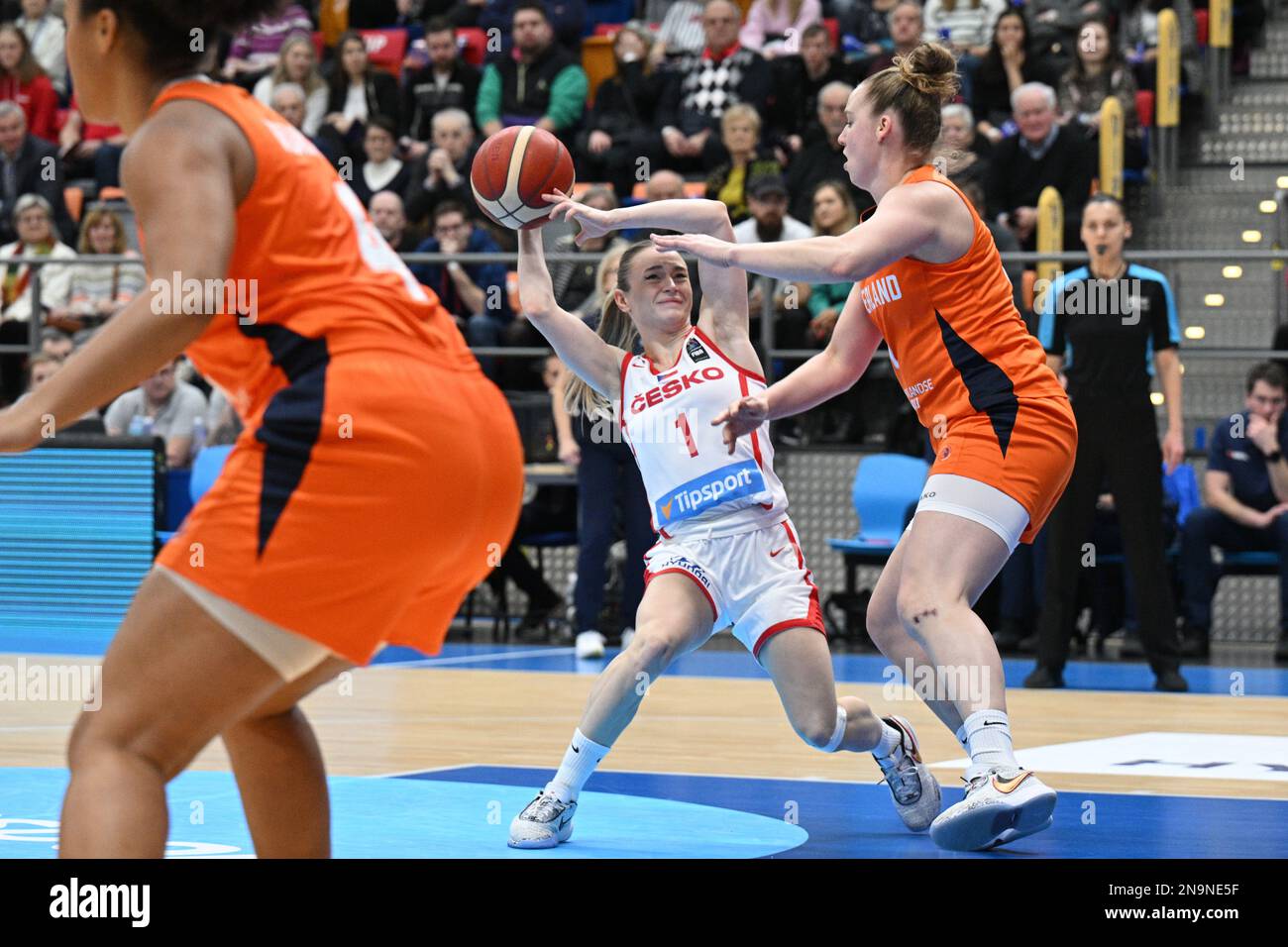 Prague, Czech Republic. 12th Feb, 2023. L-R Katerina Zeithammerova (CZE ...