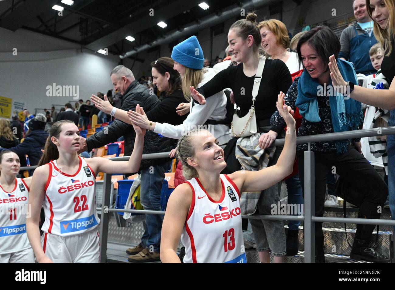 Prague, Czech Republic. 12th Feb, 2023. Czech Players (from left ...