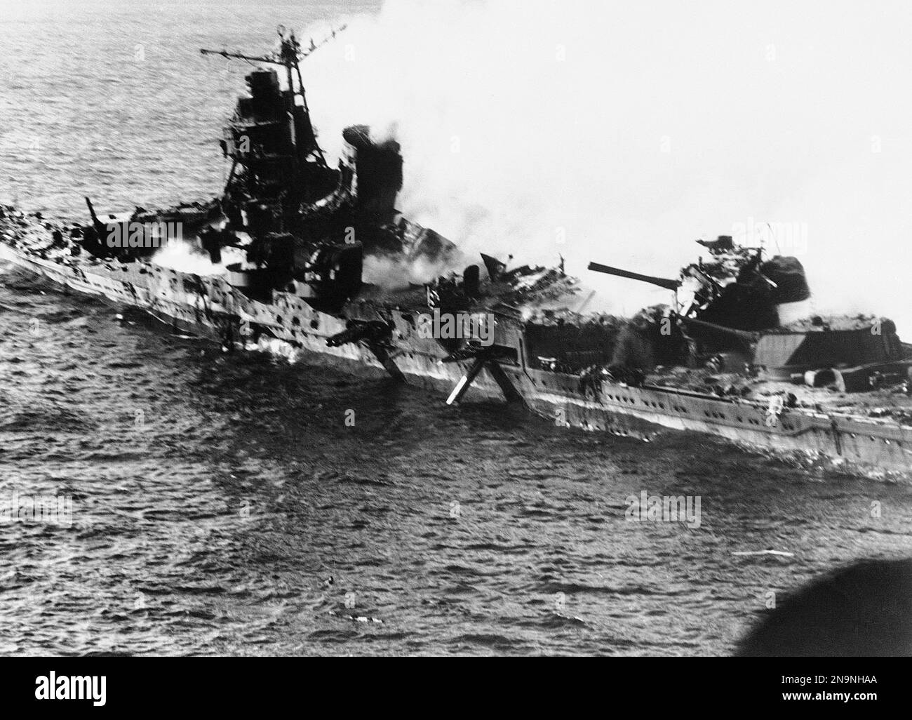 FILE - In this June 1942 file photo, a Mogami class Japanese cruiser is ...