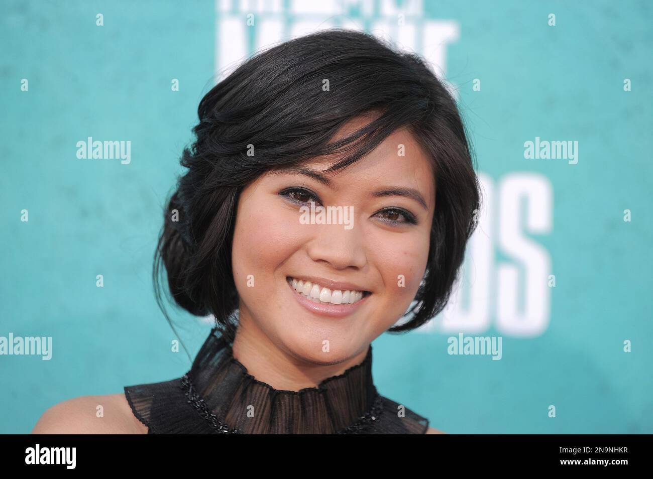 Jessica Lu arrives at the MTV Movie Awards on Sunday, June 3, 2012 in ...