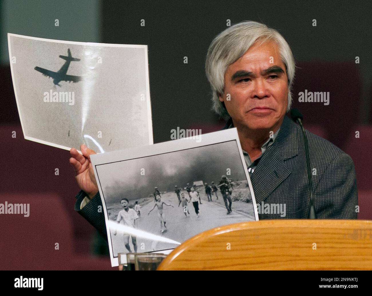 Associated Press staff photographer Nick Ut shows his famous Vietnam ...