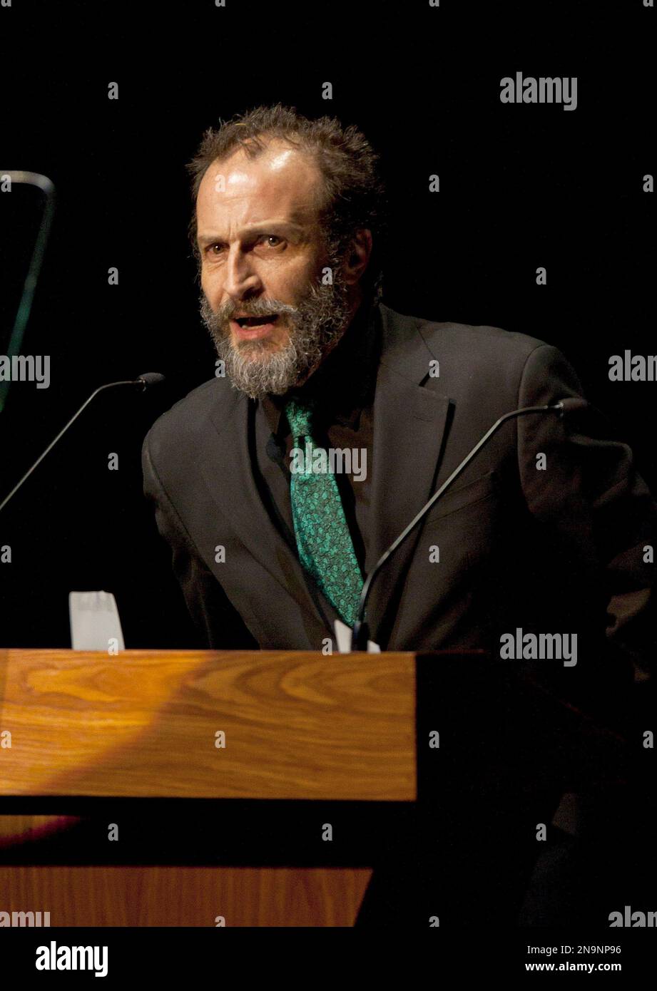 Actor Daniel Gimenez Cacho speaks during the 54th Mexican Academy of ...