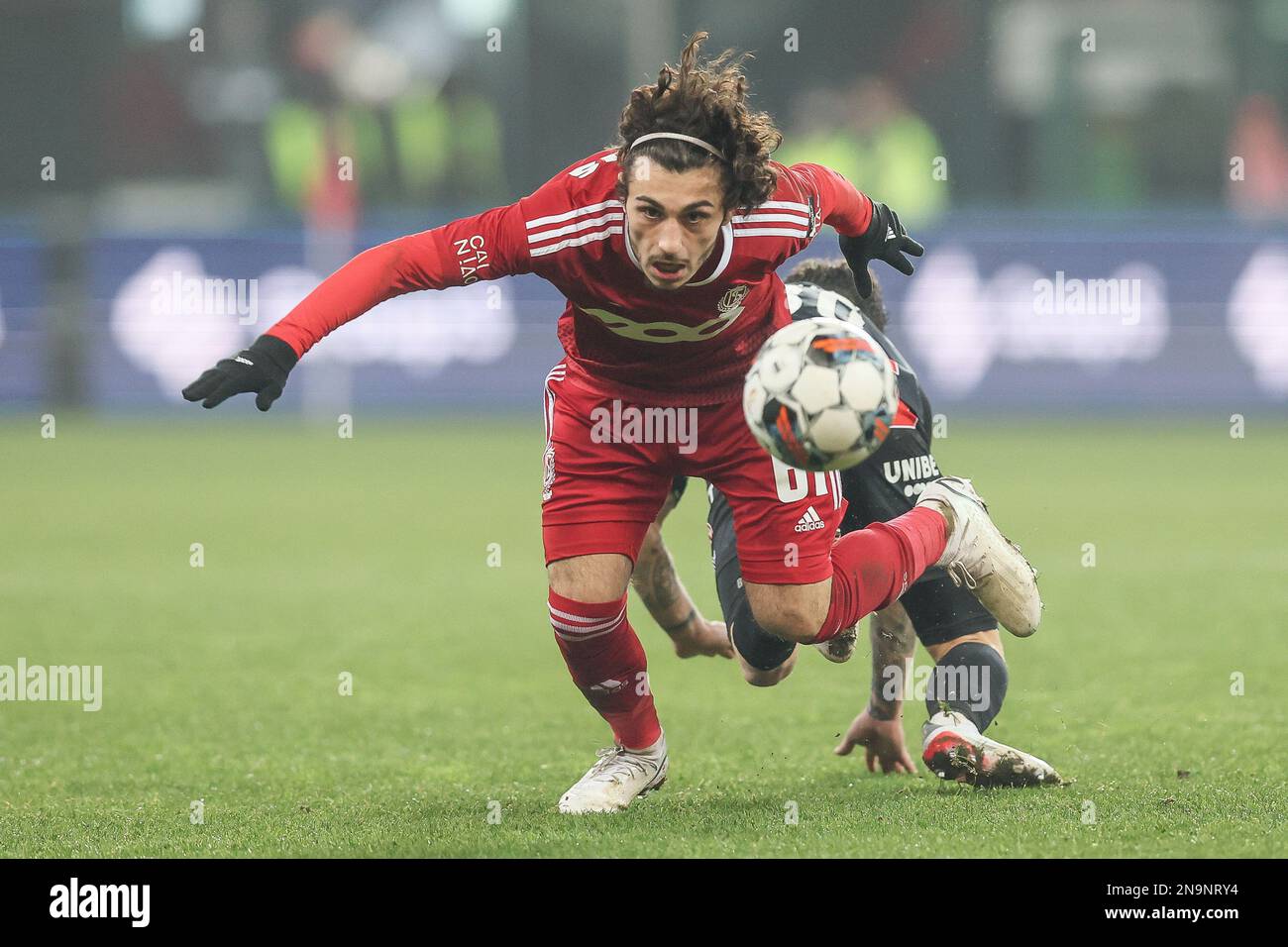 Standard's Cihan Canak pictured in action during a soccer match between ...