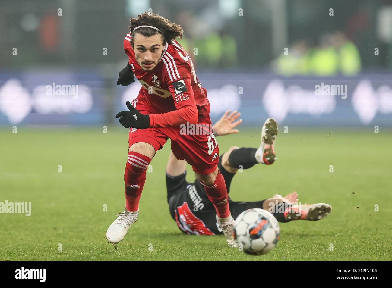 Standard's Cihan Canak pictured in action during a soccer match between ...