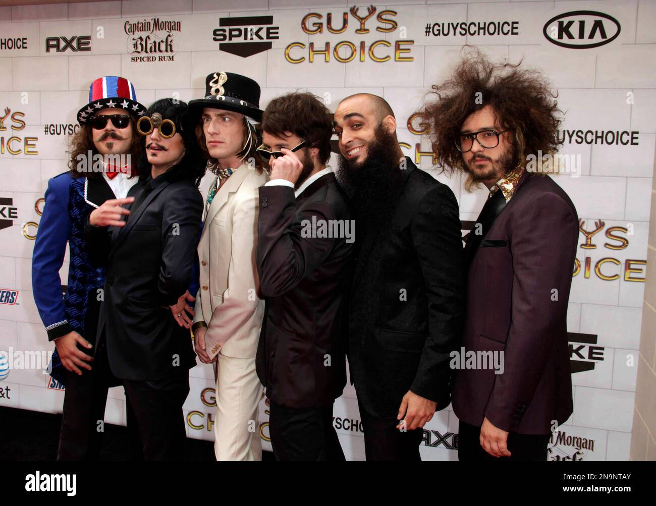 Musical group Foxy Shazam arrives at the 2012 Guys Choice Awards on ...