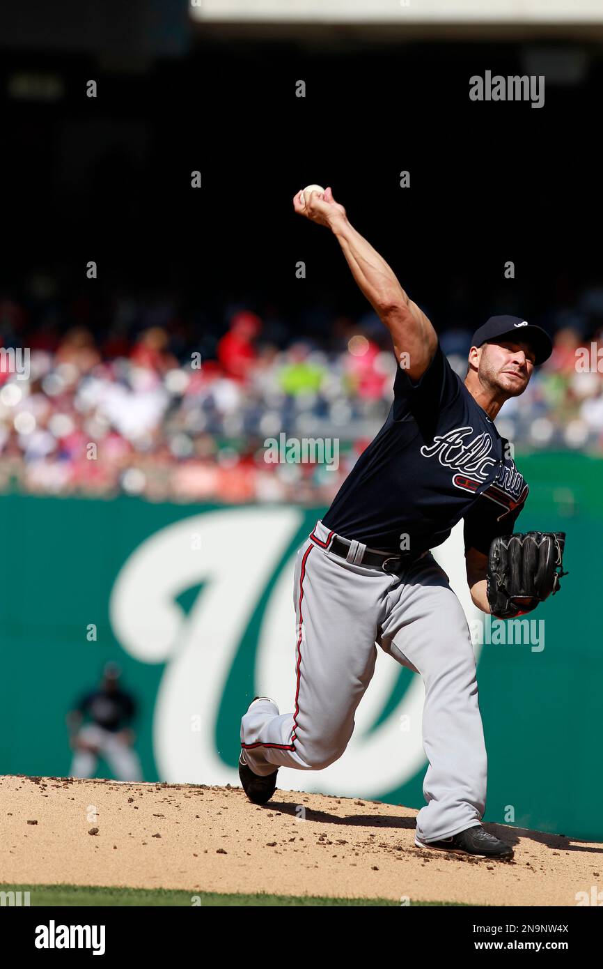 Atlanta Braves starting pitcher Brandon Beachy (37) throws during a ...