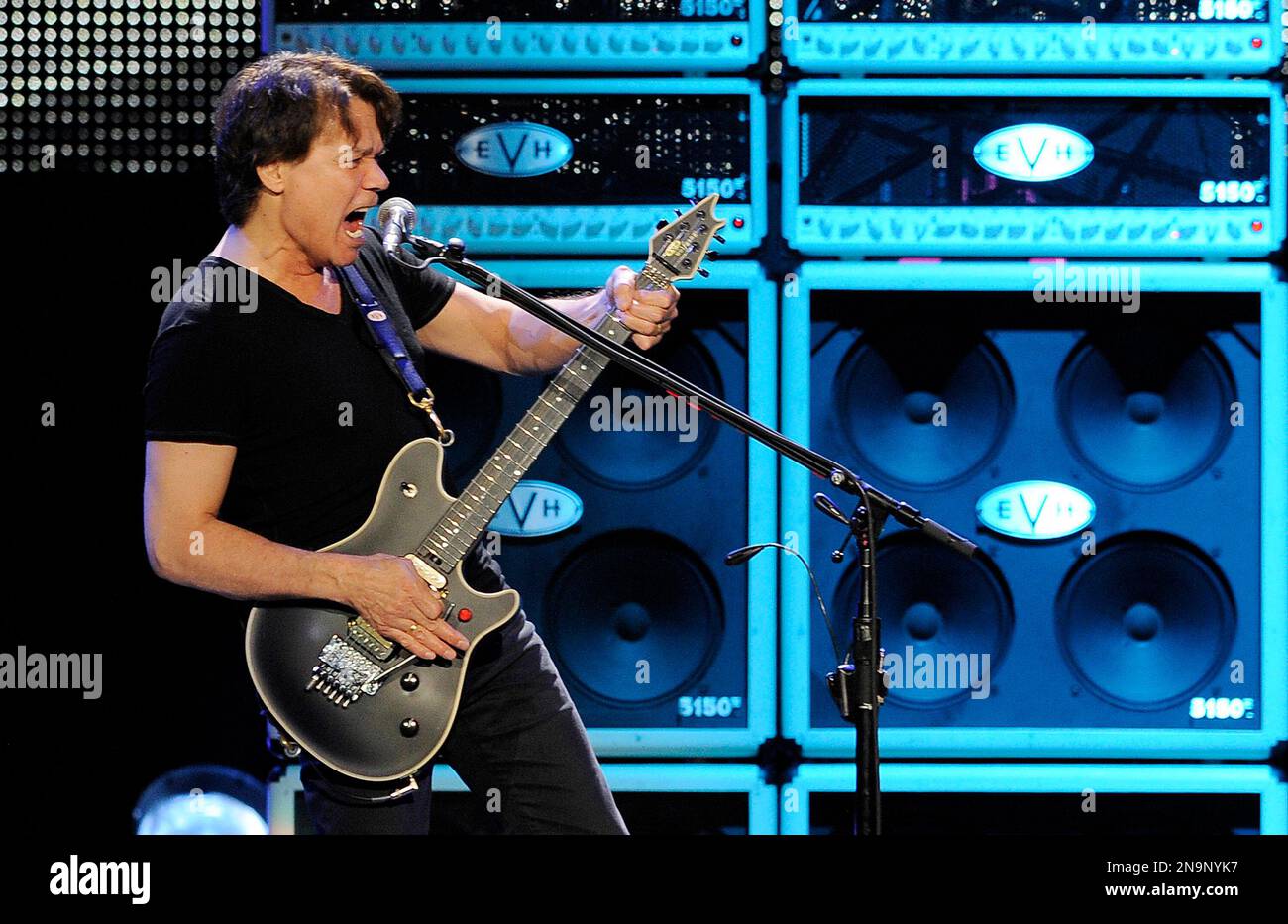 Eddie Van Halen of the band Van Halen performs on Friday June 1, 2012 ...