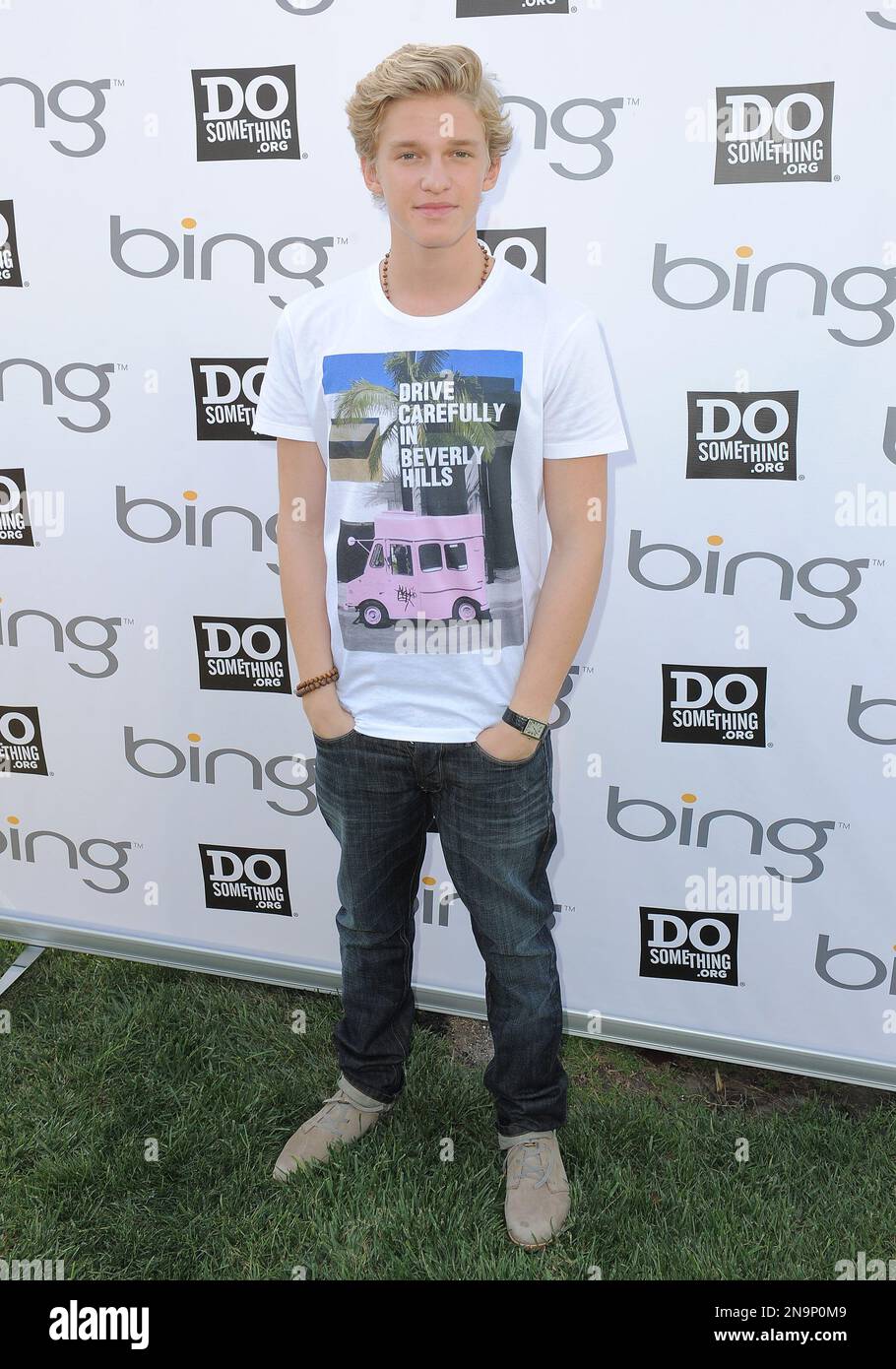 Cody Simpson attends the Bing and DoSomething.org Kick Off the Bing ...