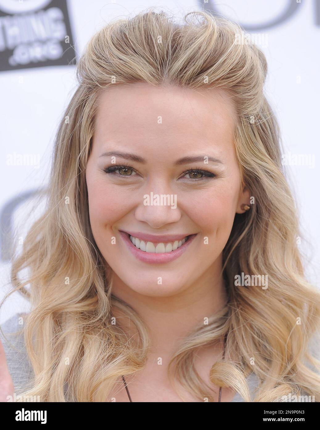 Hilary Duff attends the Bing and DoSomething.org Kick Off the Bing ...