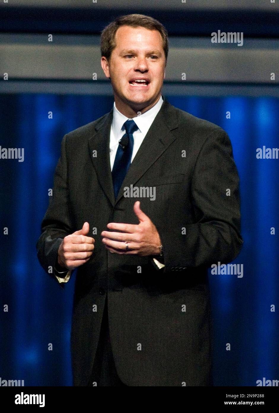 Doug McMillon, president and CEO of Walmart International, speaks ...