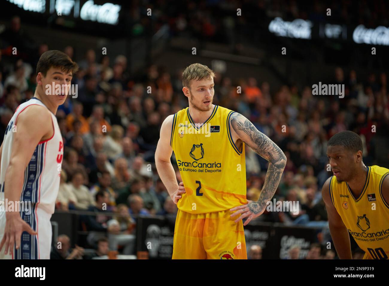Olek Balcerowski of Gran Canaria in action during the J20 Liga Endesa ...