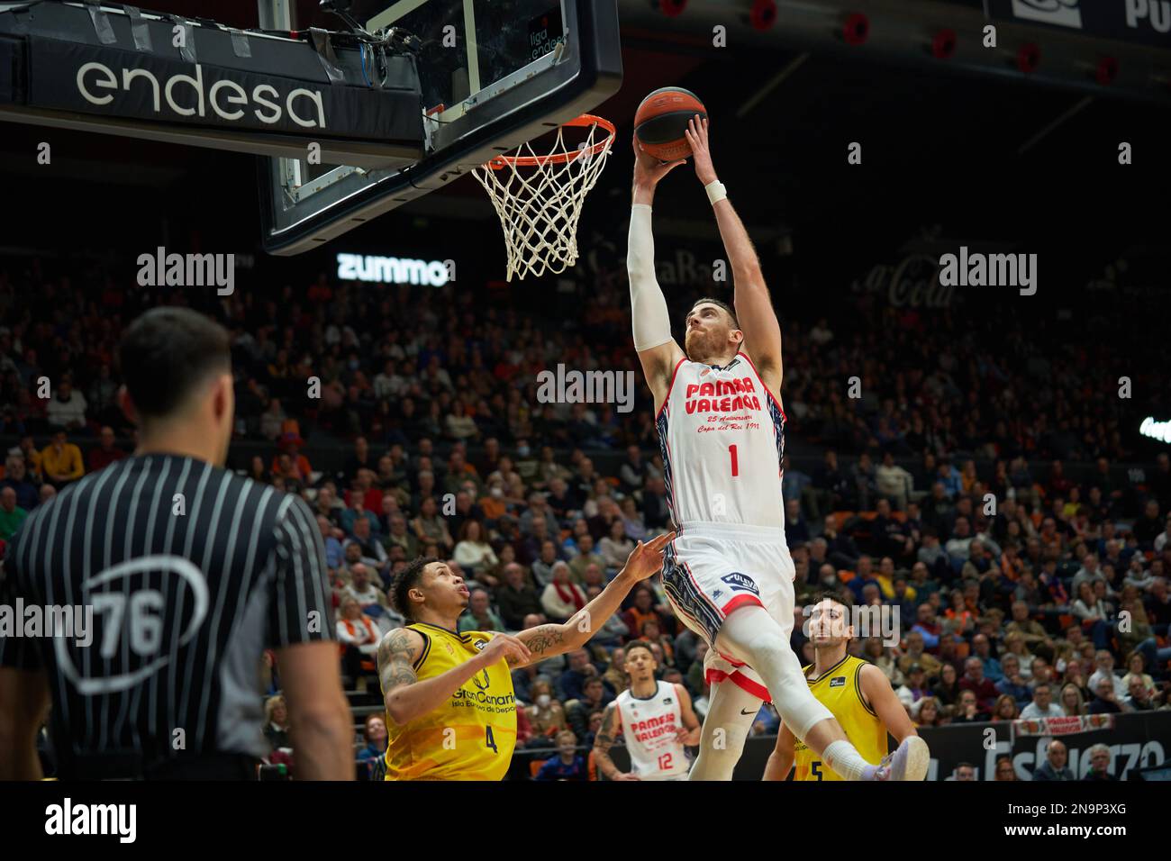 Victor Claver of Valencia basket in action during the J20 Liga Endesa ...