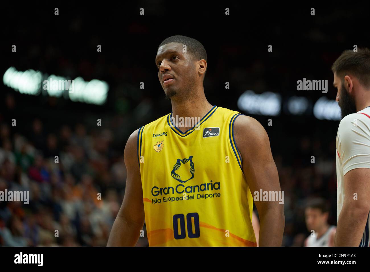 Damien Inglis of Gran Canaria in action during the J20 Liga Endesa at ...