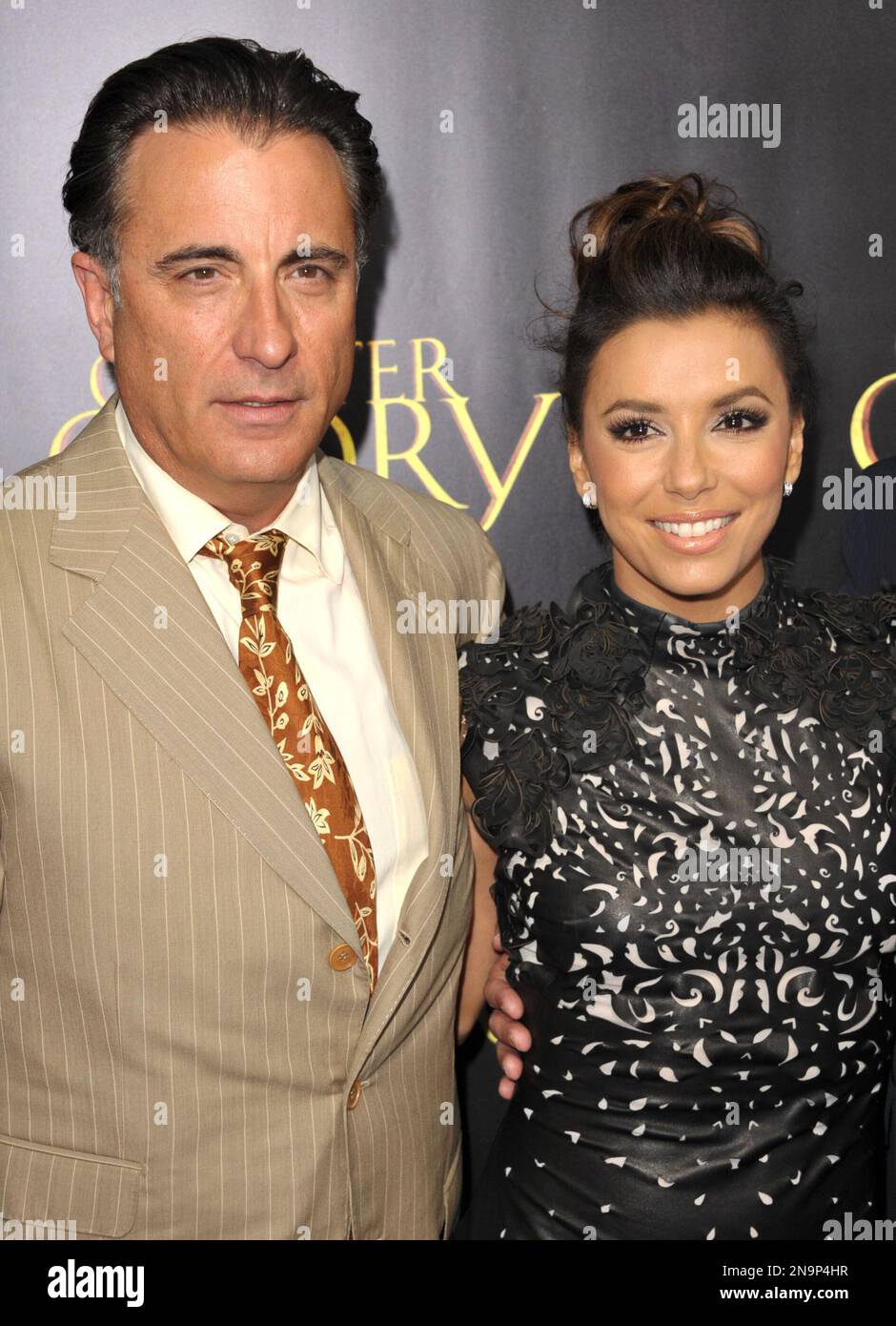 Andy Garcia and Eva Longoria attend the premiere of "For Greater Glory ...