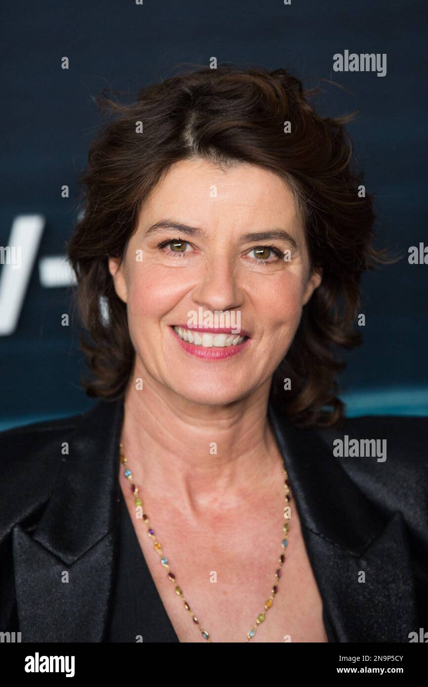 Irene Jacob attends 'Liaison' Apple TV Serie Premiere at Cinema Publicis on February 12, 2023 in ...