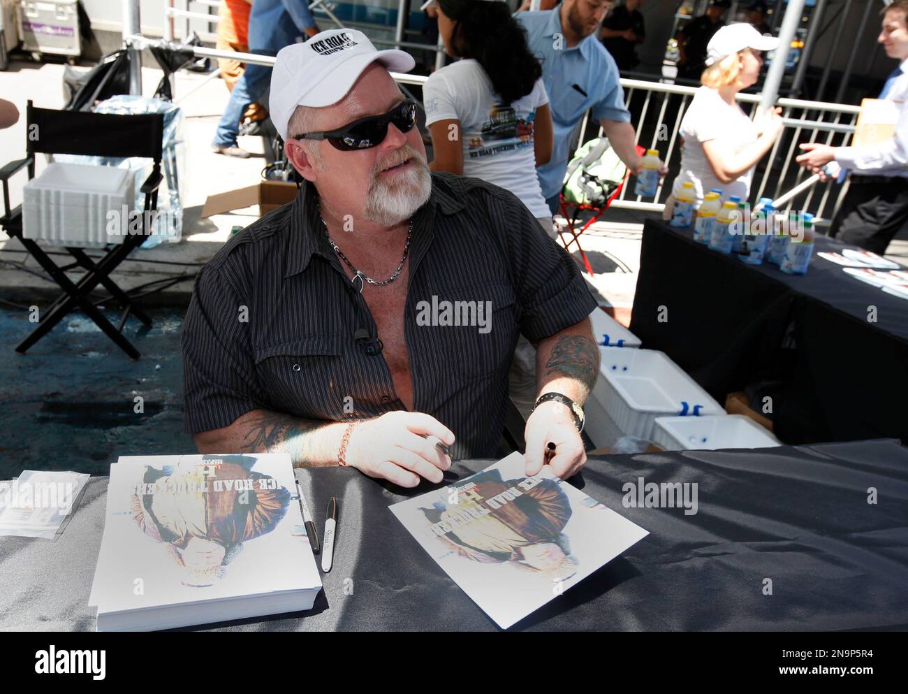 Star of HISTORY ICE ROAD TRUCKERS, Hugh "Polar Bear" Rowland signs autographs at the HISTORY and ...