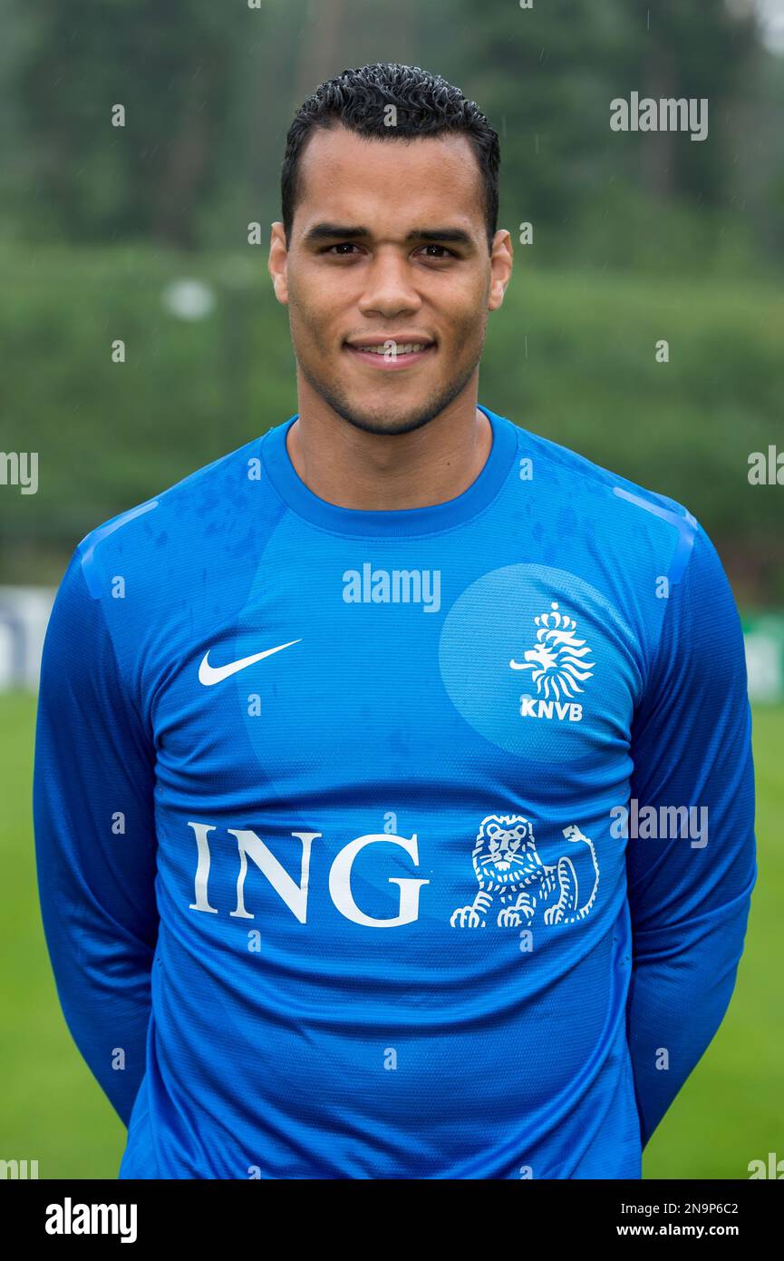 Dutch national soccer team goalkeeper Michel Vorm poses during the ...