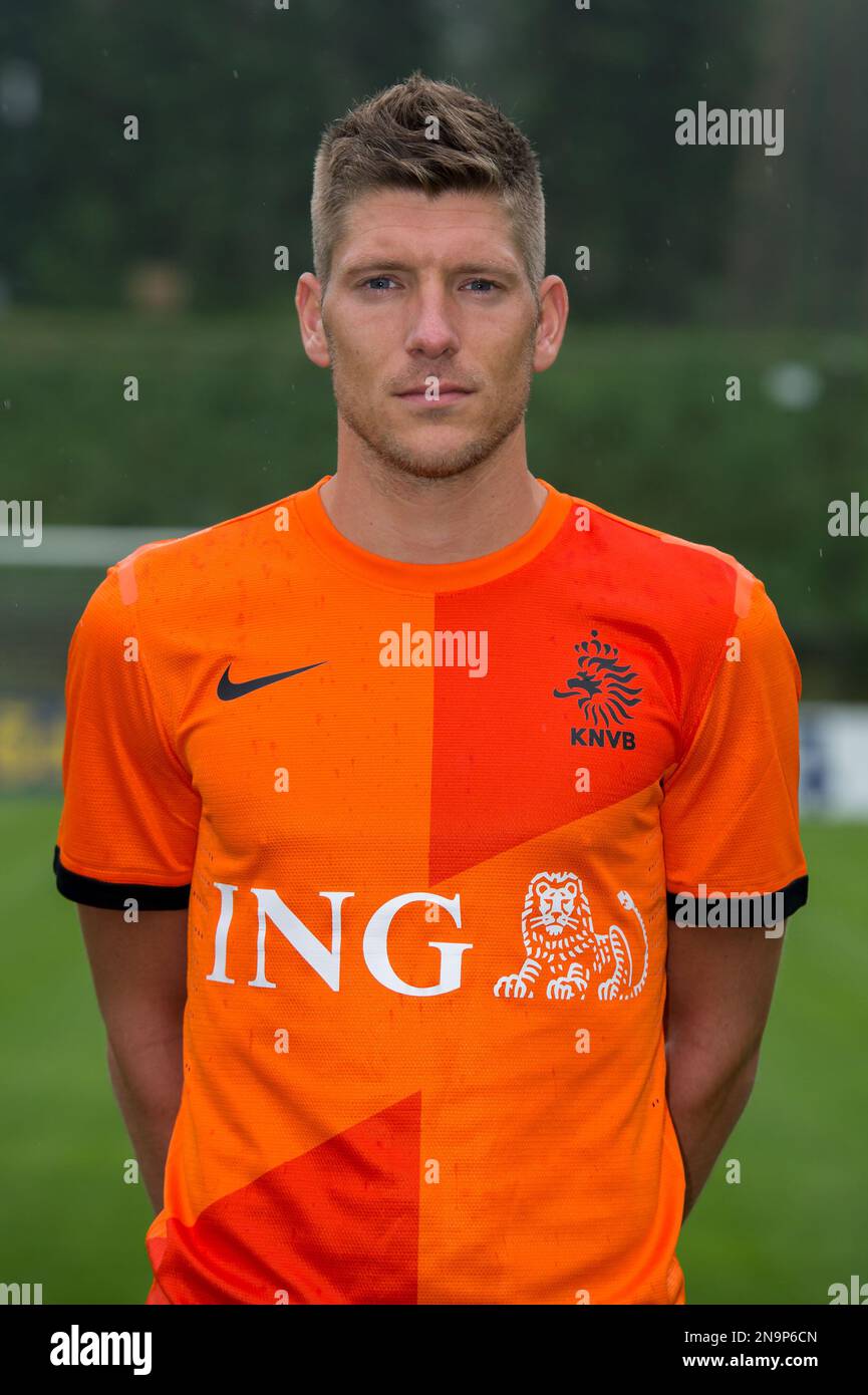 Dutch national soccer team player Stijn Schaars poses during the ...
