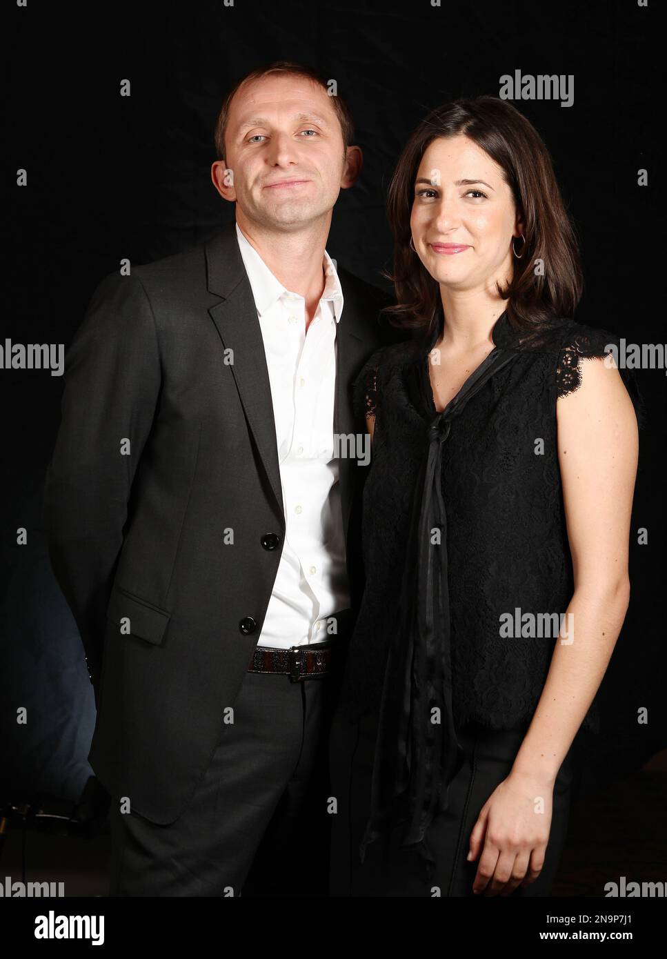 Goran Kostic, left, and Zana Marjanovic pose for a portrait to promote ...
