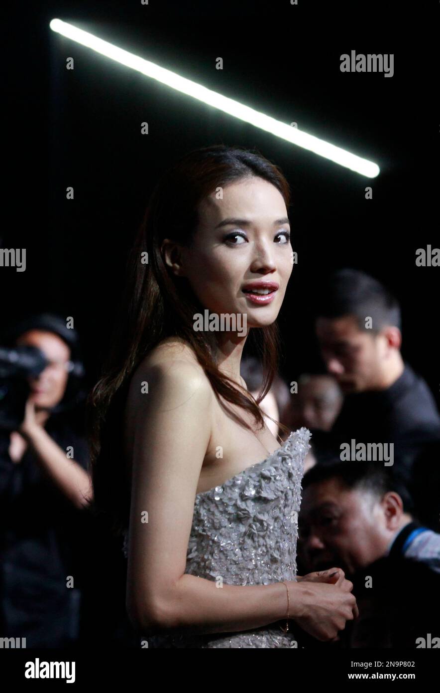 Taiwanese actress Shu Qi arrives for the Giorgio Armani fashion show ...