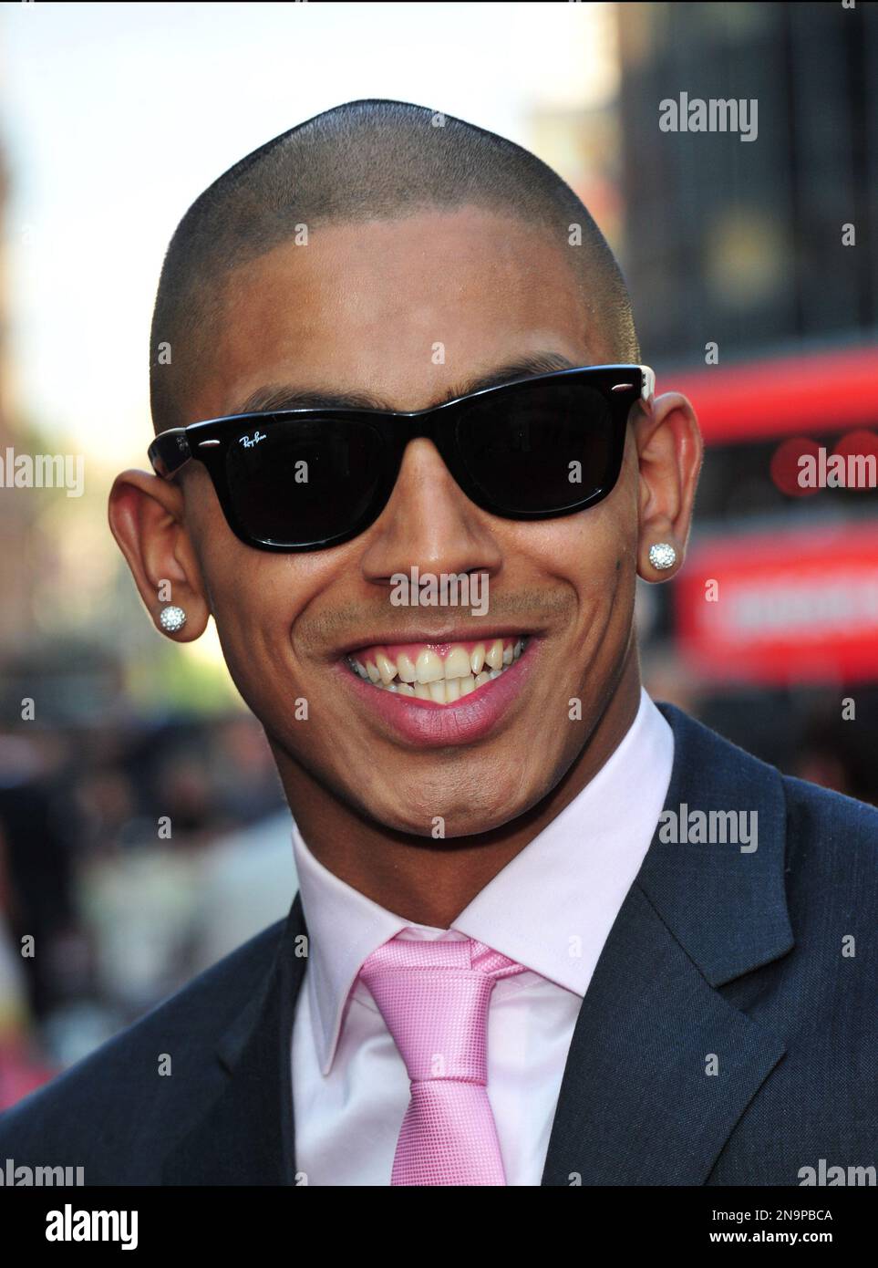 Joshua Osei arrives at the world premiere of iLL Manors on Wednesday ...